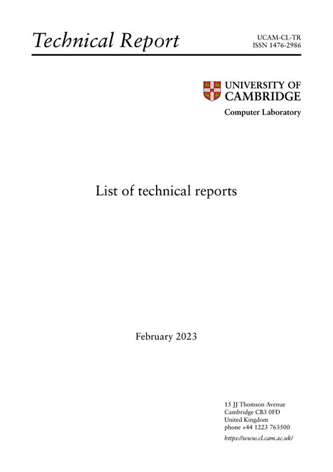 Technical Report Template Spark Premium Template Template Spark