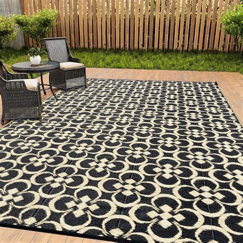 Hugear Outdoor Plastic Straw Rug Waterproof Outdoor Rugs