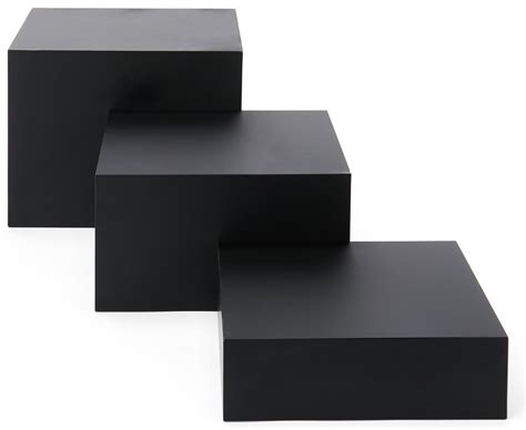 Recycled Acrylic Cube Display Set Of 3 Nesting Risers