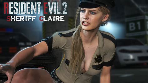 Thicc Sheriff Claire Costume Mod Resident Evil 2 Remake Gameplay And