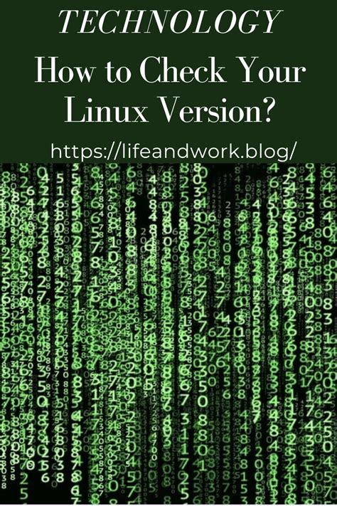 Technology How To Check Your Linux Version