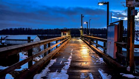 Wallpaper Sunset Sea Cityscape Night Water Reflection Winter