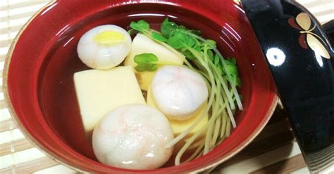 手まり麩と卵豆腐の吸い物ひな祭や正月に By もえちゃんはは 【クックパッド】 簡単おいしいみんなのレシピが320万品