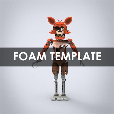 Foxy Furry Full Wearable Body Parts With Head Template For EVA Foam