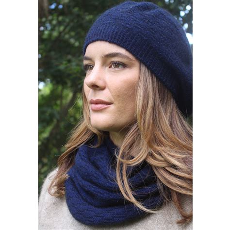 Lothlorian Merino And Possum Dash Set Beret Mittens And Neck Warmer The Tin Shed