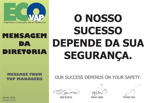 ECOVAP em Comunicação Social Mensagem da Diretoria