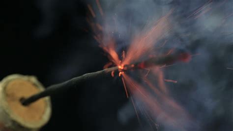 Burning Fuse Firecracker Cord Stock Footage Video 100 Royalty Free