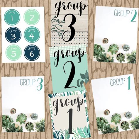 Modern Botanical Classroom Decor Bundle Natural Classroom Decorations Calming Classroom Labels