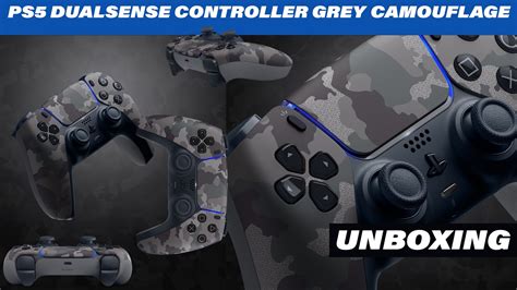 Playstation 5 Dualsense Wireless Controller Grey Camouflage Ps5