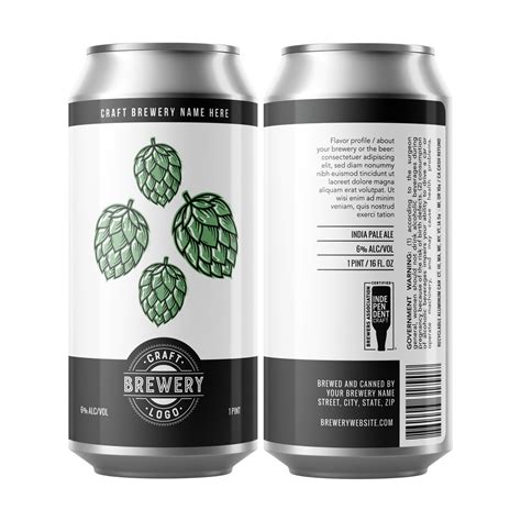 Beer Can Label Template Template Shoptangerineboutique