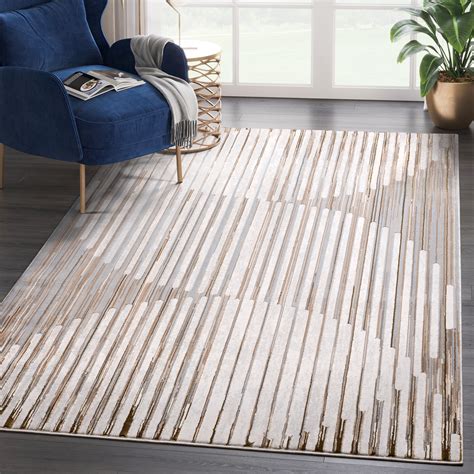 Abani Regal Collection Area Rug Mid Century Modern Bedroom Living Room