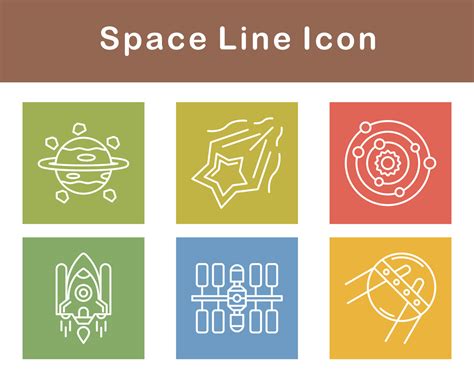 Space Vector Icon Set 20702951 Vector Art At Vecteezy