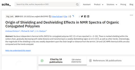 Origin Of Shielding And Deshielding Effects In Nmr Spectra Of Organic Conjugated Polyynes
