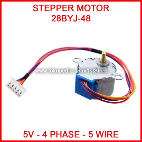 Jual BYJ V DC Stepper Motor Phase Mini Step Gear Stepping BYJ Kota Tangerang
