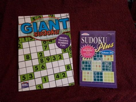 Lot Of 2 New Giant Sudoku Sudoku Plus Loco Suduko And Sumoku Puzzle
