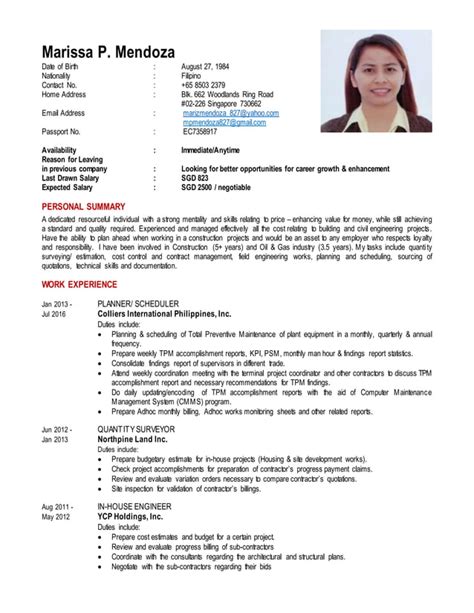 Marissa P Mendozacv