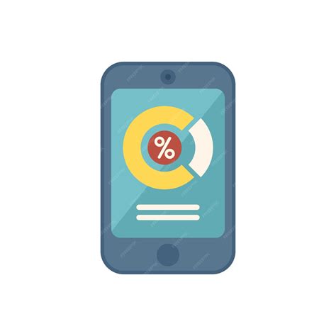 Premium Vector Phone Market Segmentation Icon Flat Vector Segment Target Customer Chart Isolated