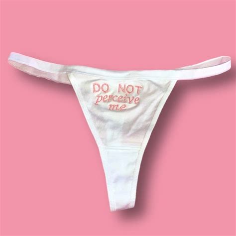 Do Not Perceive Me Thong Etsy