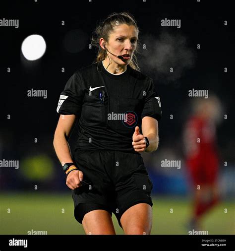 Referee Melissa Burgin During The Fa Womens League Cup Match Everton Women Vs Liverpool Women