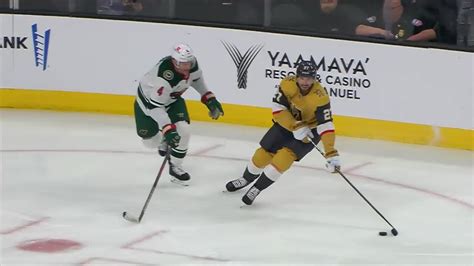 Minvgk Dorofeyev Scores Goal Against Marc Andre Fleury Vegas Golden