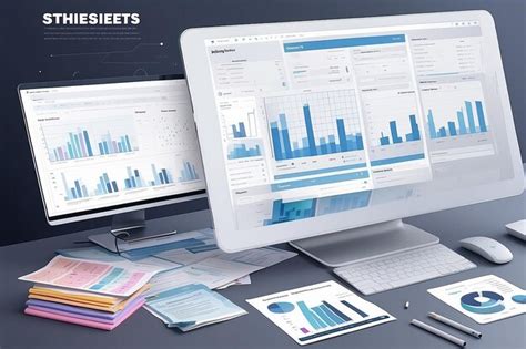 premium photo spreadsheets concept illustration