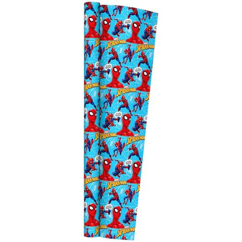 Spider Man Wrapping Paper 4m Wrapping Paper Bandm