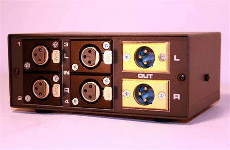 4 Ch Input Xlr Summing Mixer Input Mute Switch Analog Studio Box