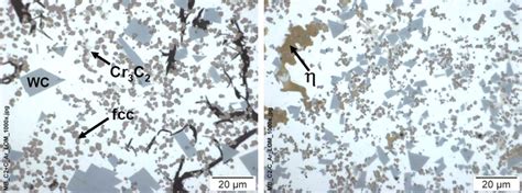 microstructure of wc tic ta nb c co model alloys with large binder