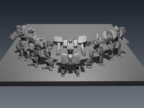 3d File Modular Mech Builder Vol1・model To Download And 3d Print・cults
