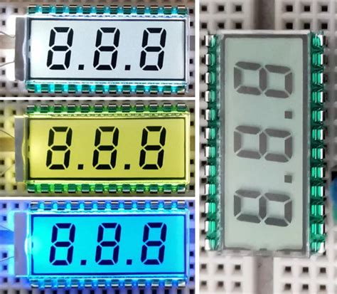 24PIN TN Positive Display Screen Ultra Wide Temperature 3 Digits