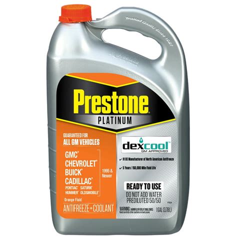 Prestone Dex Cool Extended Life Antifreeze And Coolant 5 Years Or 150000