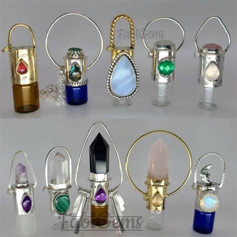 Perfume Bottle Necklace Etsy