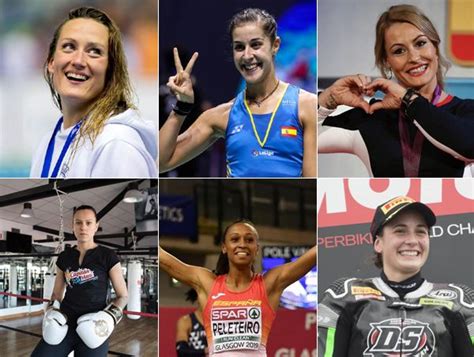 Four Different Pictures Of Women With Their Hands In The Air And One