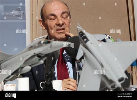 Dassault Aviation Ceo Eric Trappier Pictured During A Press Meeting