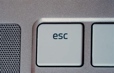 Premium Photo Laptop Keyboard Focused On The Escape Key
