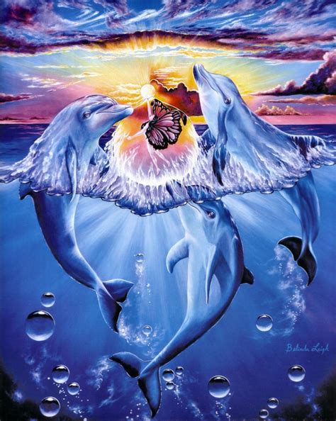 Pin By 🌈vonnie🦄 Davis🌈 On Fant~a~sea Dolphin Art Dolphin Painting