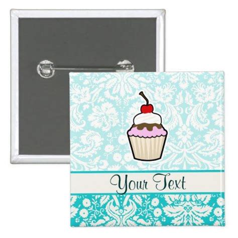 Cupcake Cute Pinback Button Zazzle Buttons Pinback Pinback Custom Buttons