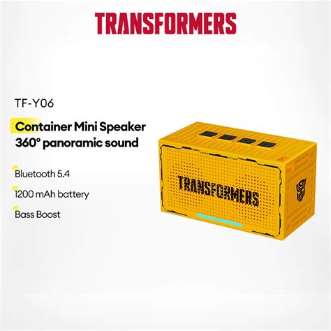 Transformers Tf Y06 Portable Hd Sound Bluetooth Speaker 1200mah
