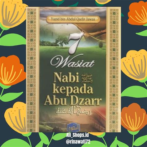 Jual 7 Wasiat Nabi Kepada Abu Dzarr Ust Yazid Bin Abdul Qadir Jawas