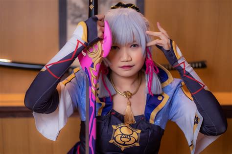 Kamisato Ayaka Cosplay Genshin Impact Hoyolab