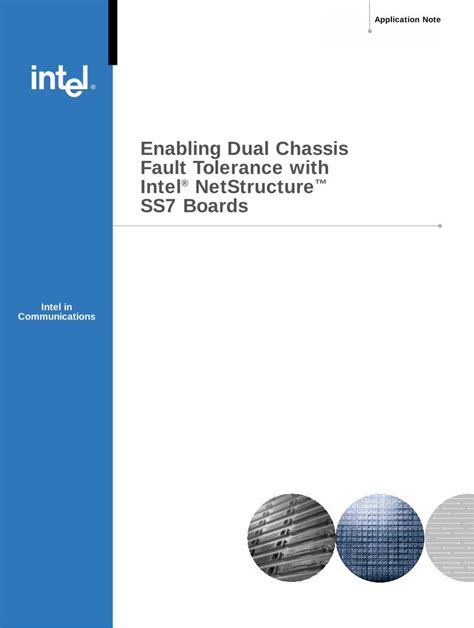 pdf enabling dual chassis fault tolerance with intel ss7 pdf