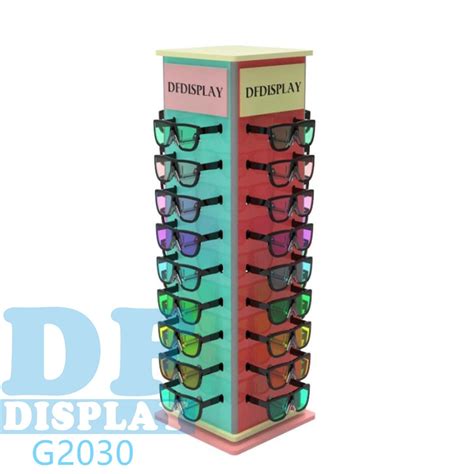 Eyewear Displays Floor Standing Acrylic Sunglasses Display Stand Tower