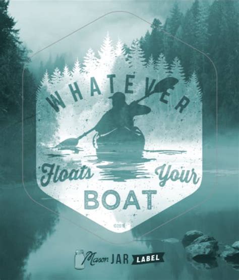 Whatever Floats Your Boat Sticker Black Metal Mercantile