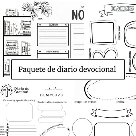 Paquete De Diario Devocional Etsy