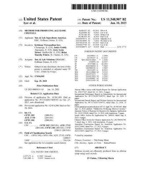 11548907 Allulose Crystals 23 Pdf
