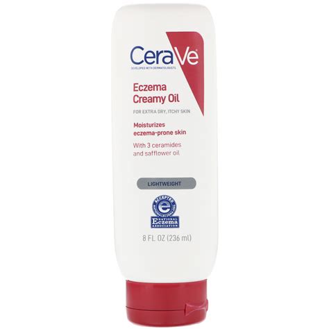 Cerave Eczema Creamy Oil For Extra Dry Itchy Skin 8 Fl Oz 236 Ml