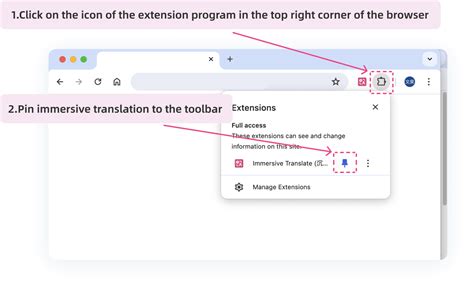 Immersive Translate Pin Icon