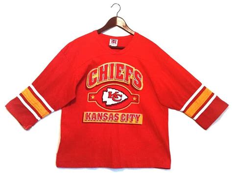 Vintage Kansas City Chiefs Half Sleeve Shirt Vintage Kansas Etsy