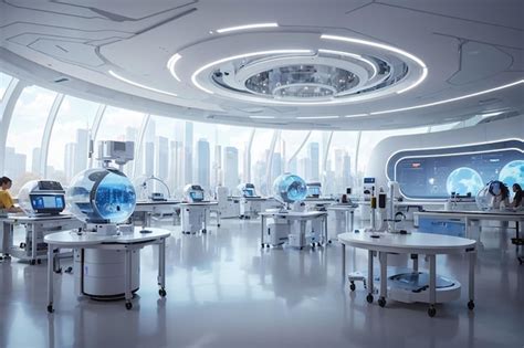Premium Photo Ai Enhanced Education Lab