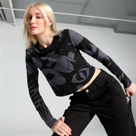 Classics Artisanal Womens Slim Fit Crop Tee Puma